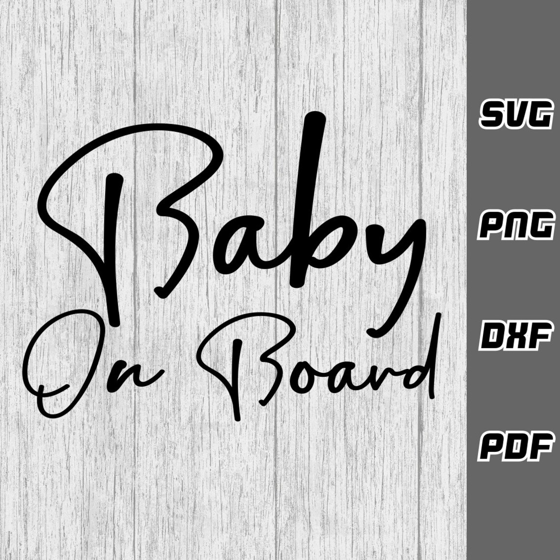 Baby on Board SVG Png Dxf Pdf Cricut Cut File Car Svg - Etsy