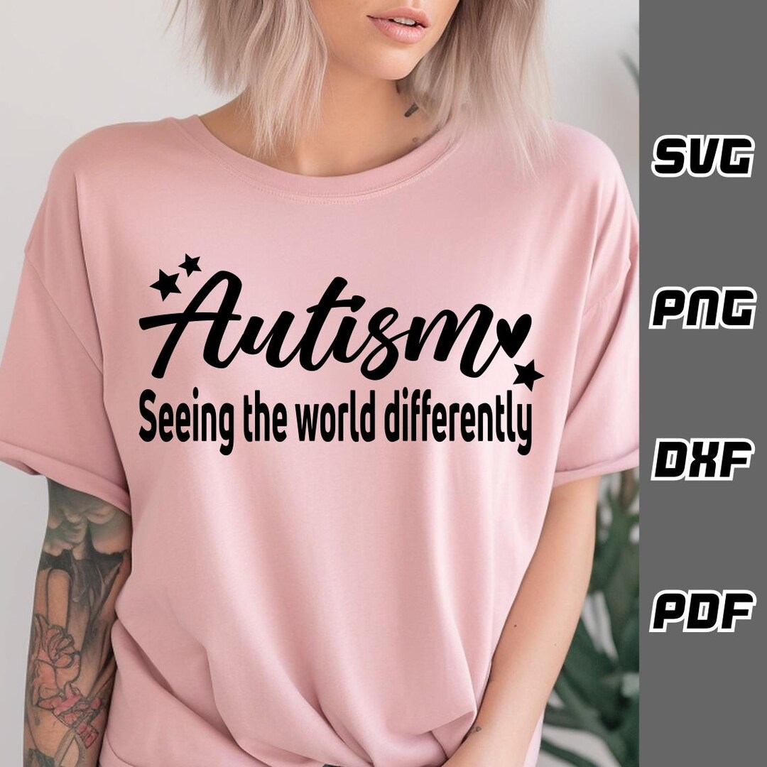 Autism Seeing the World Differently SVG - Png - Dxf - Pdf - Cricut Cut ...