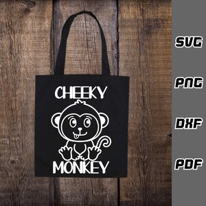 Cheeky Monkey SVG Png Dxf Pdf Cricut Cut File Baby Monkey Svg Digital ...