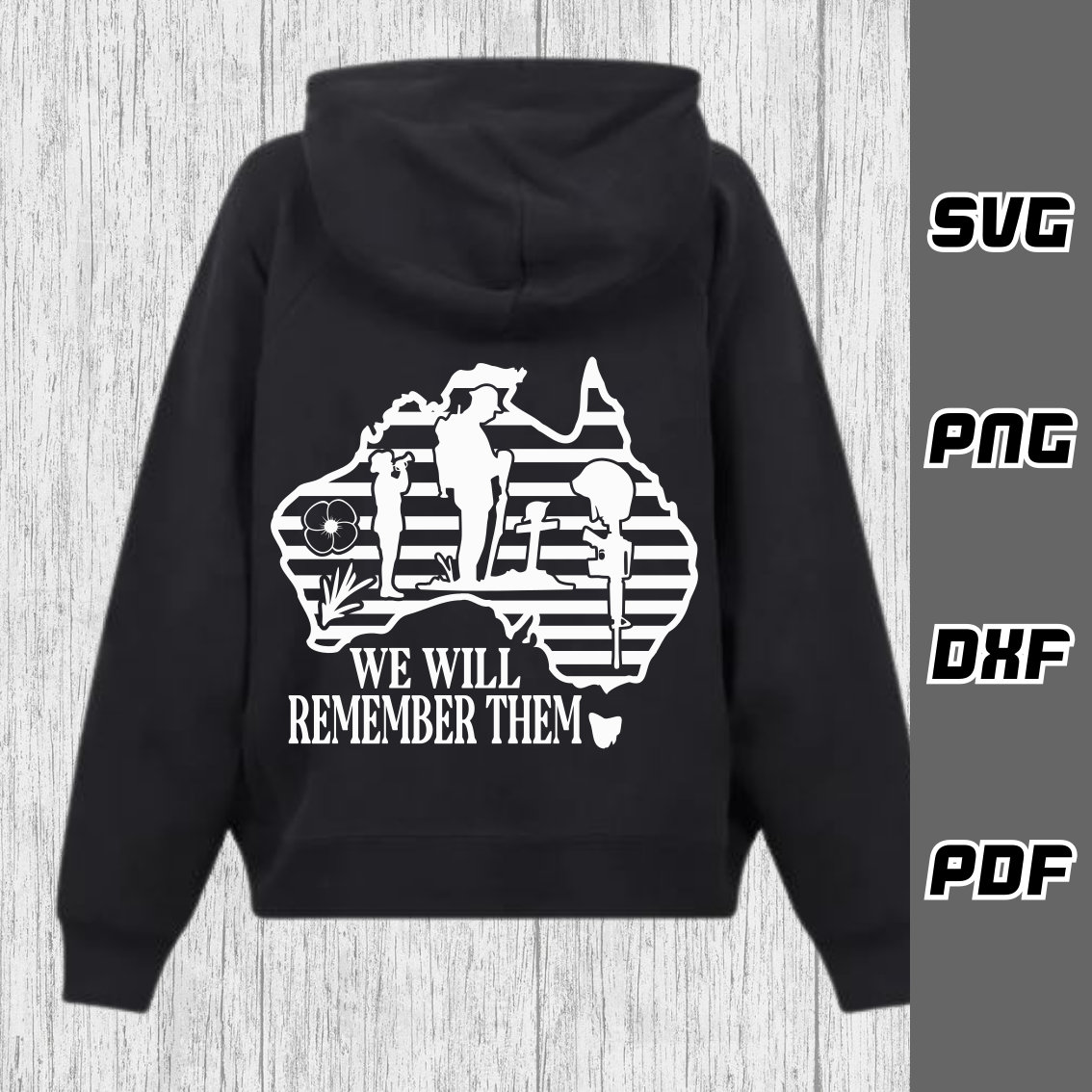 Anzac We Will Remember Them SVG - Lest We Forget SVG - Png - Dxf - Pdf ...