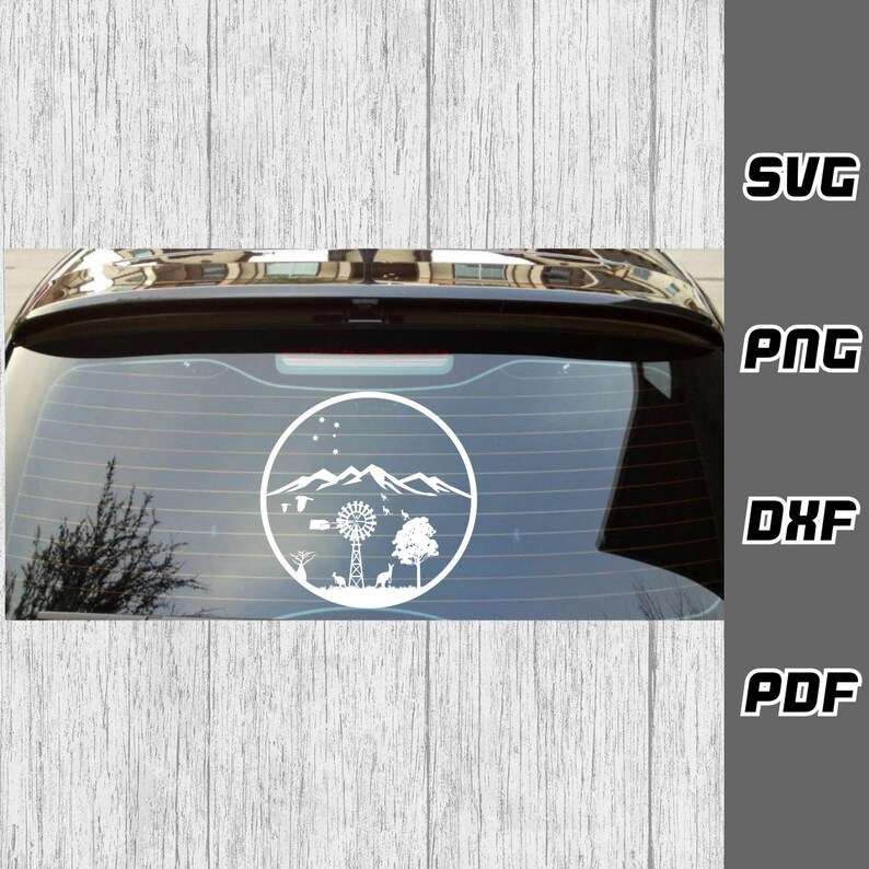 Australian Outback SVG Circle Png Dxf Pdf Australia - Etsy Australia
