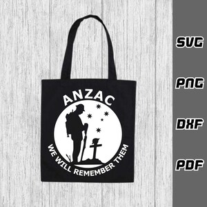 Anzac We Will Remember Them SVG - Lest We Forget SVG - Png - Dxf - Pdf ...