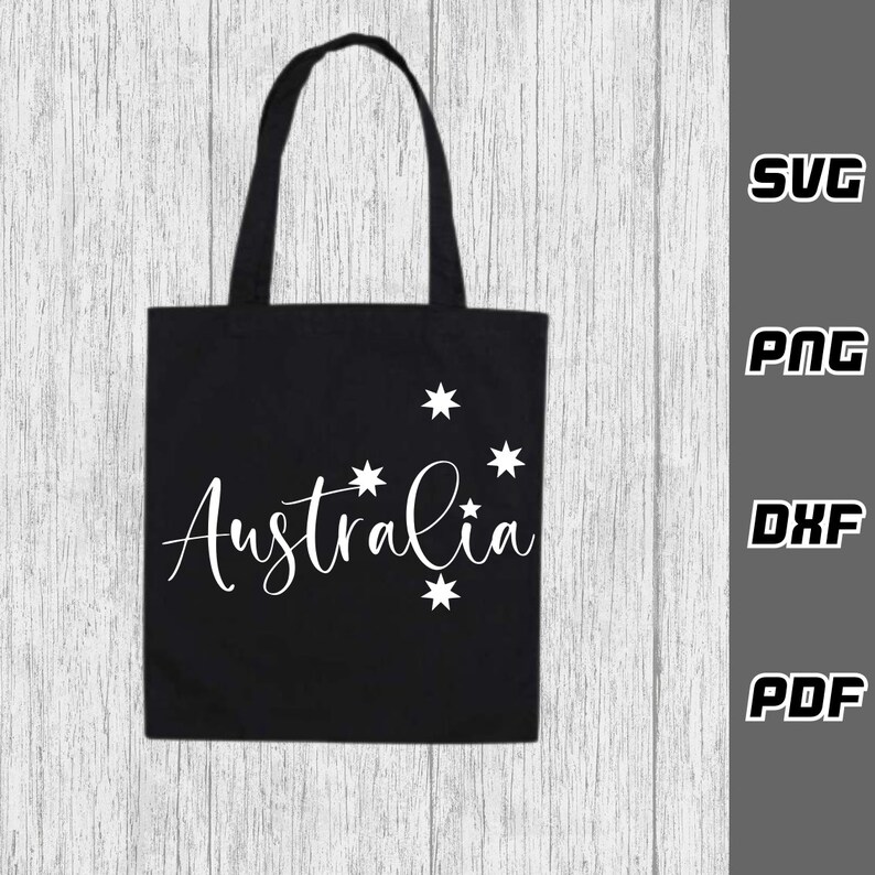 Australia With Southern Cross SVG - Png - Dxf - Pdf - Cricut Cut File ...