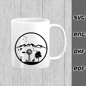 Australian Outback SVG Circle - Png - Dxf - Pdf - Australia Outback Dxf ...