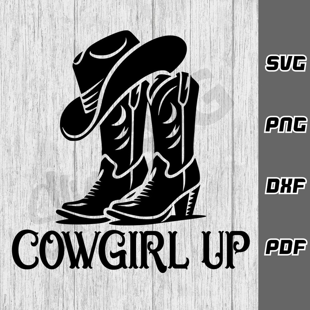 Cowgirl up SVG - Png - Dxf - Pdf - Cricut Cut File - Rodeo Svg - Horse ...