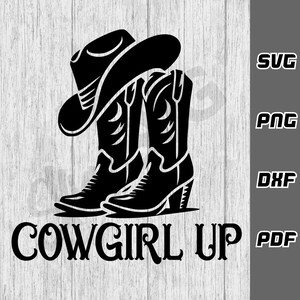 Cowgirl up SVG - Png - Dxf - Pdf - Cricut Cut File - Rodeo Svg - Horse ...