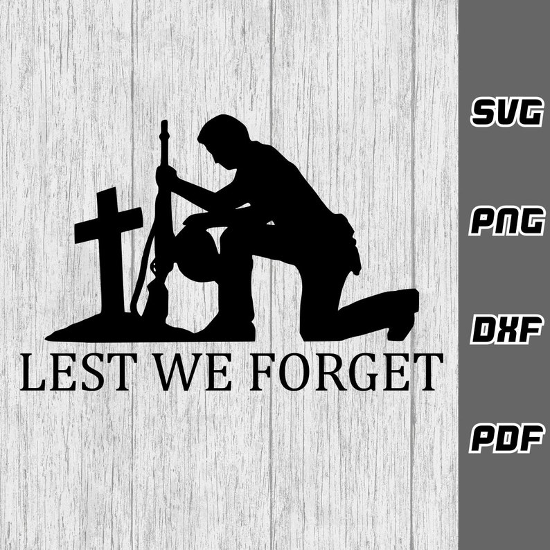 Lest We Forget SVG Anzac Day Svg Remembrance SVG Png - Etsy UK
