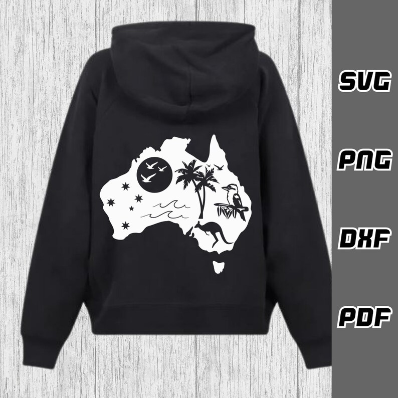 Australia SVG - Png - Dxf - Pdf - Australian Map Svg - Kookaburra Svg ...