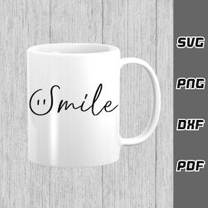 Smile SVG PNG | Digital Download | Positive Motivational Svg ...