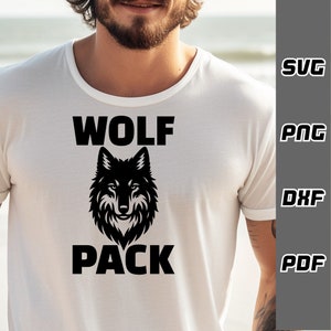 Wolf Pack SVG - Png - Dxf - Pdf - Cricut Cut File - Wolf Head Svg ...