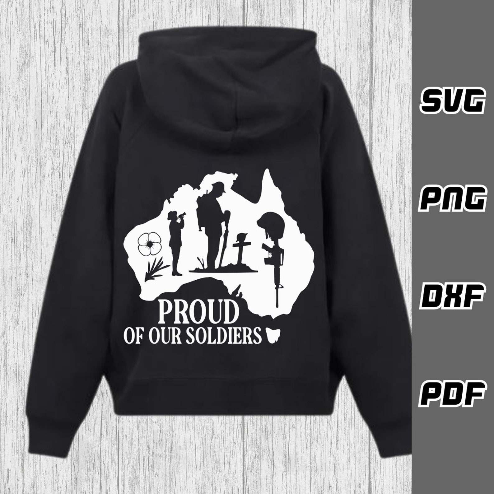 Anzac Proud of Our Soldiers SVG - Lest We Forget SVG - Png - Dxf - Pdf ...