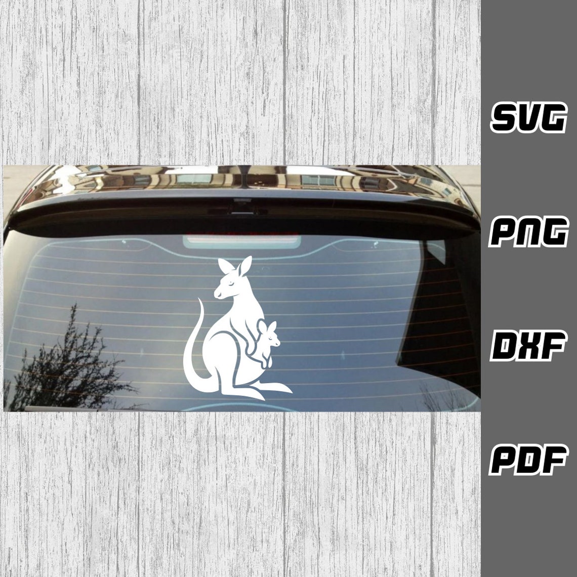 Kangaroo With Joey Svg - Png - Dxf - Pdf - Cricut Cut File - Cut File ...