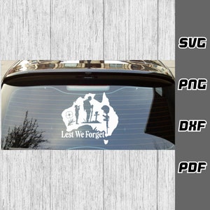 Lest We Forget SVG - Anzac Day Svg - Remembrance SVG - Png - Dxf - Pdf ...