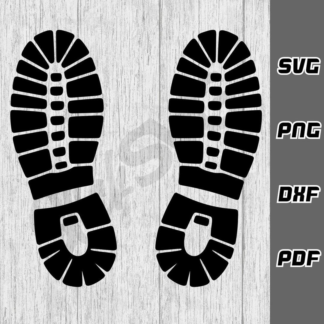 Footprint Svg - Png - Dxf - Pdf - Cricut Cut File - Cut File - Svg ...