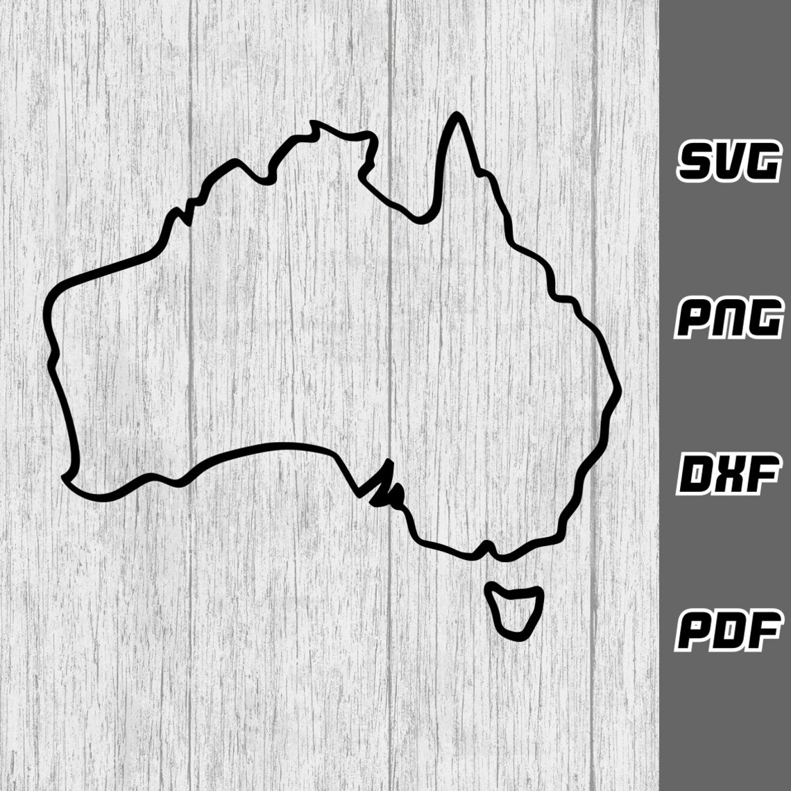Australia SVG Australia Map Outline Svg Png Dxf Pdf - Etsy Australia