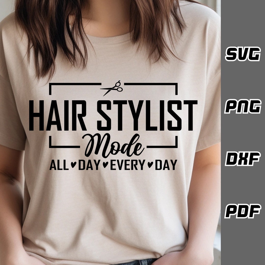Hair Stylist Mode SVG - Png - Dxf - Pdf - Cricut Cut File - SVG Files ...