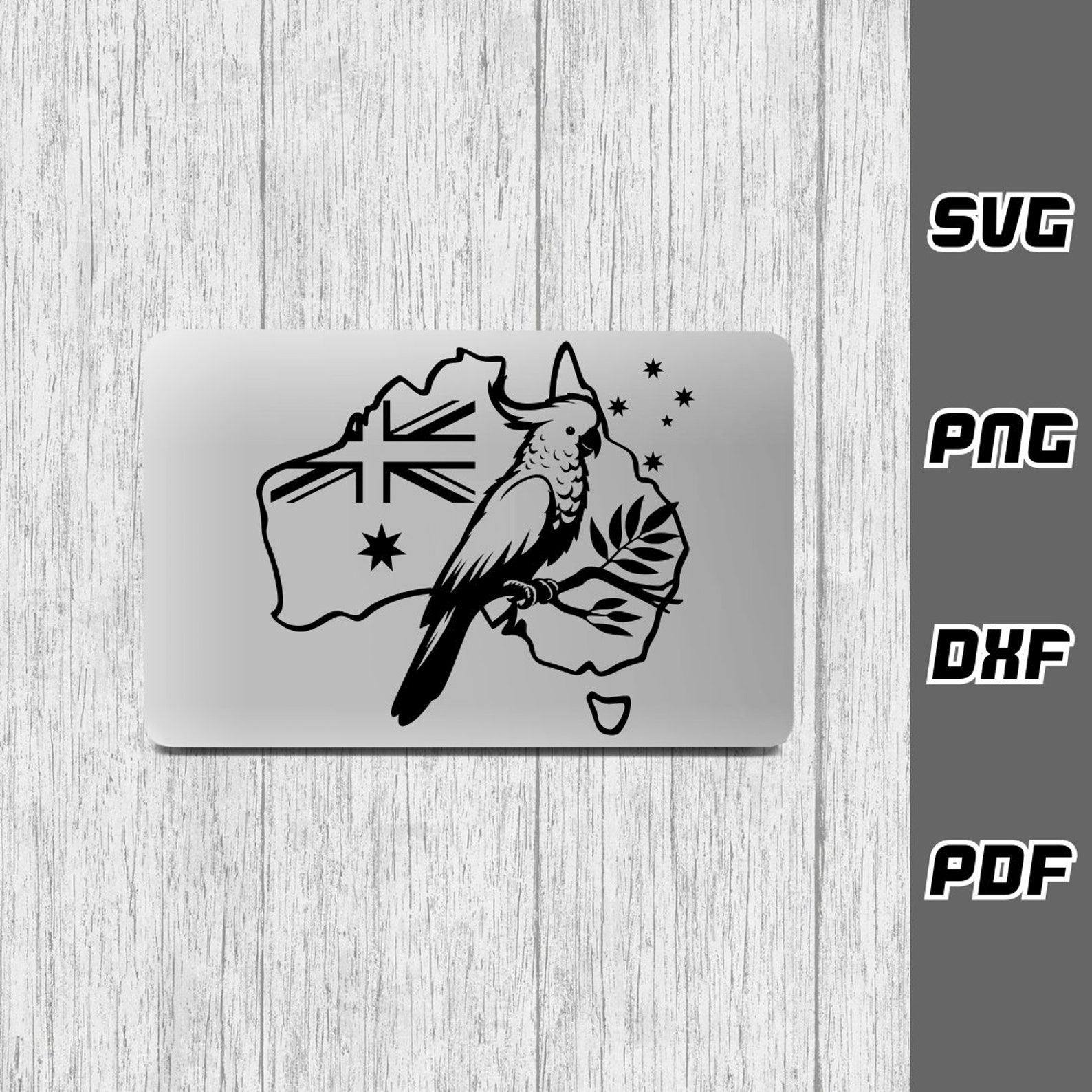 Australia Cockatoo Svg - Png - Dxf - Pdf - Cricut Cut File - Cut File ...