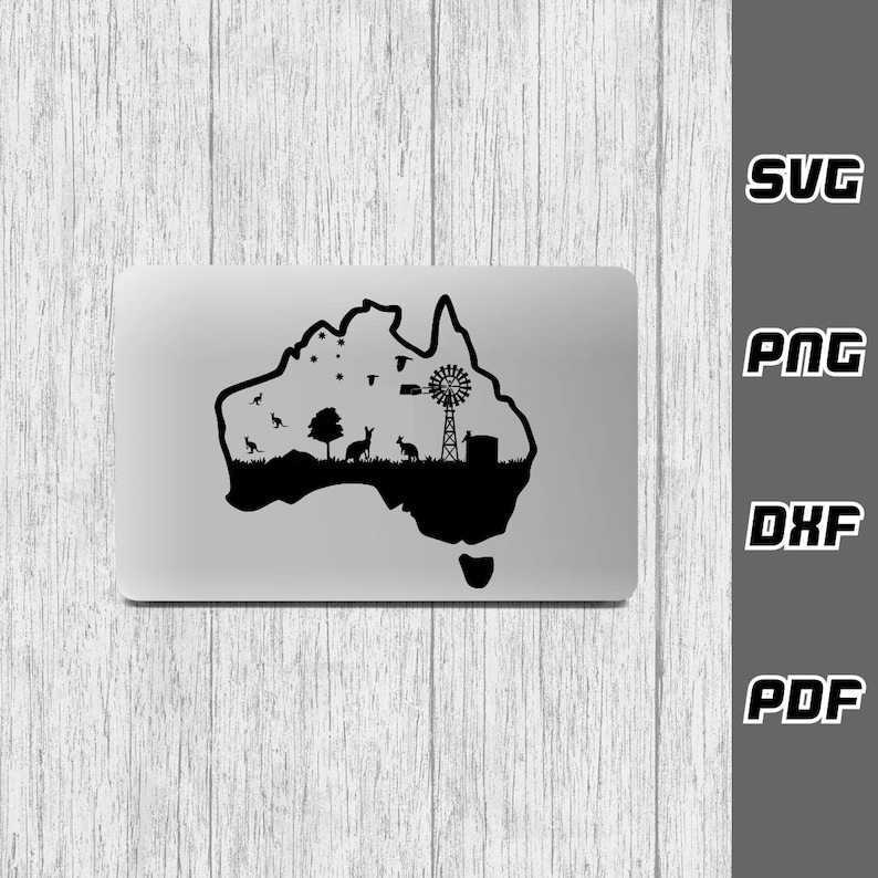 Australian Outback SVG Outline Png Dxf Pdf Australia - Etsy Australia