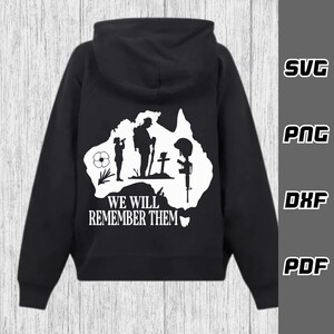 Anzac We Will Remember Them SVG Lest We Forget SVG Png Dxf Pdf Cricut ...