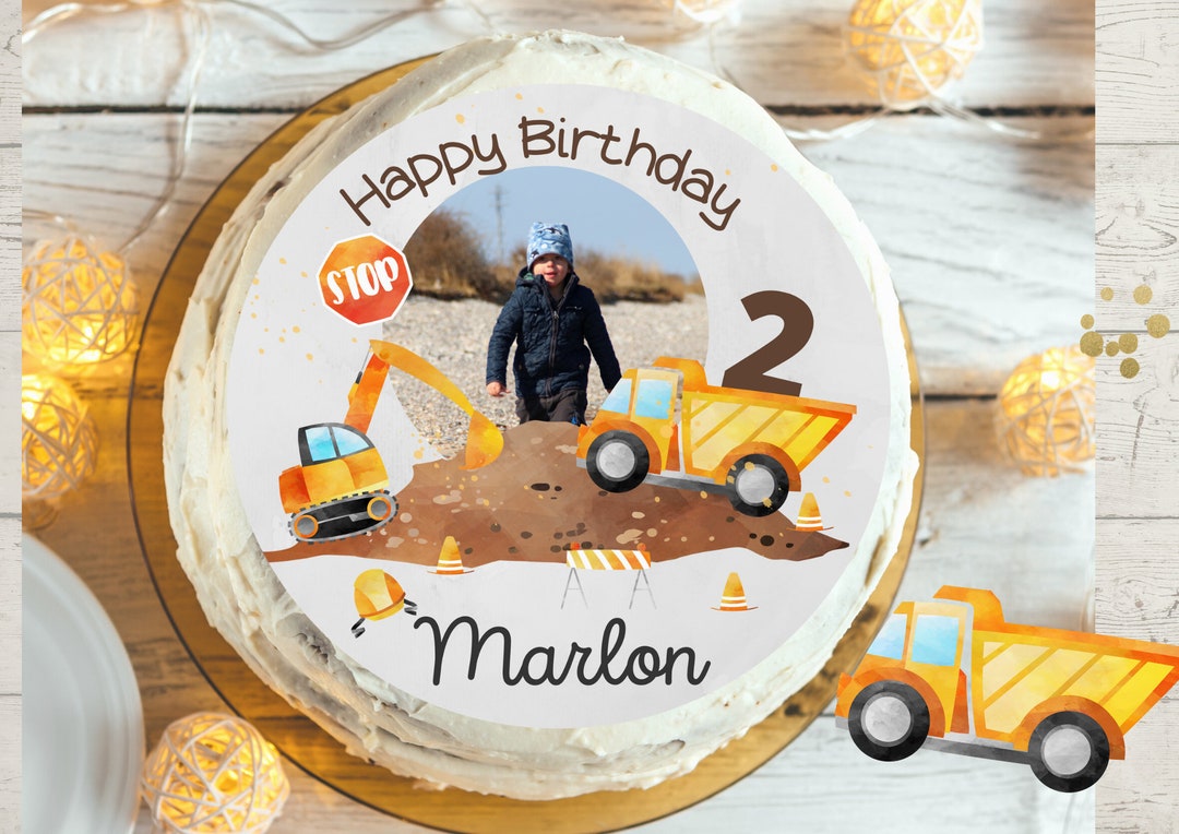 Cake Topper With Photo Fondant Birthday Child Sugar Picture Girl Boy ...