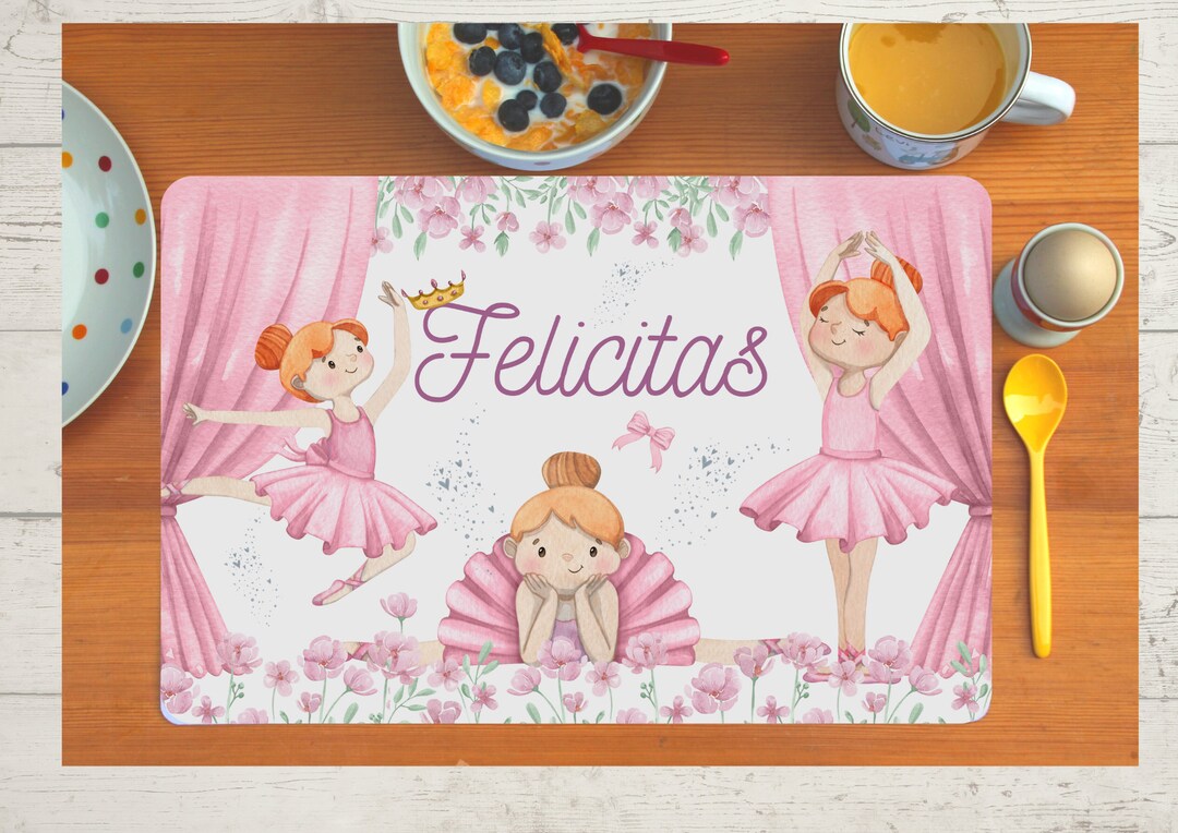 Set de table napperons nom enfants garçons filles textile - Etsy France