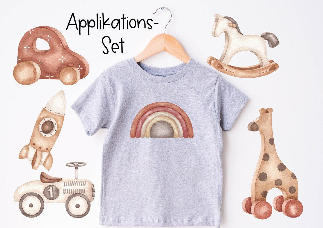 Set of Iron-on Appliqués for Refining Shirts, Trousers, Clothing, DTF ...