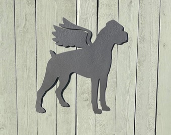 Metal Boxer Dog Wall Art - Etsy