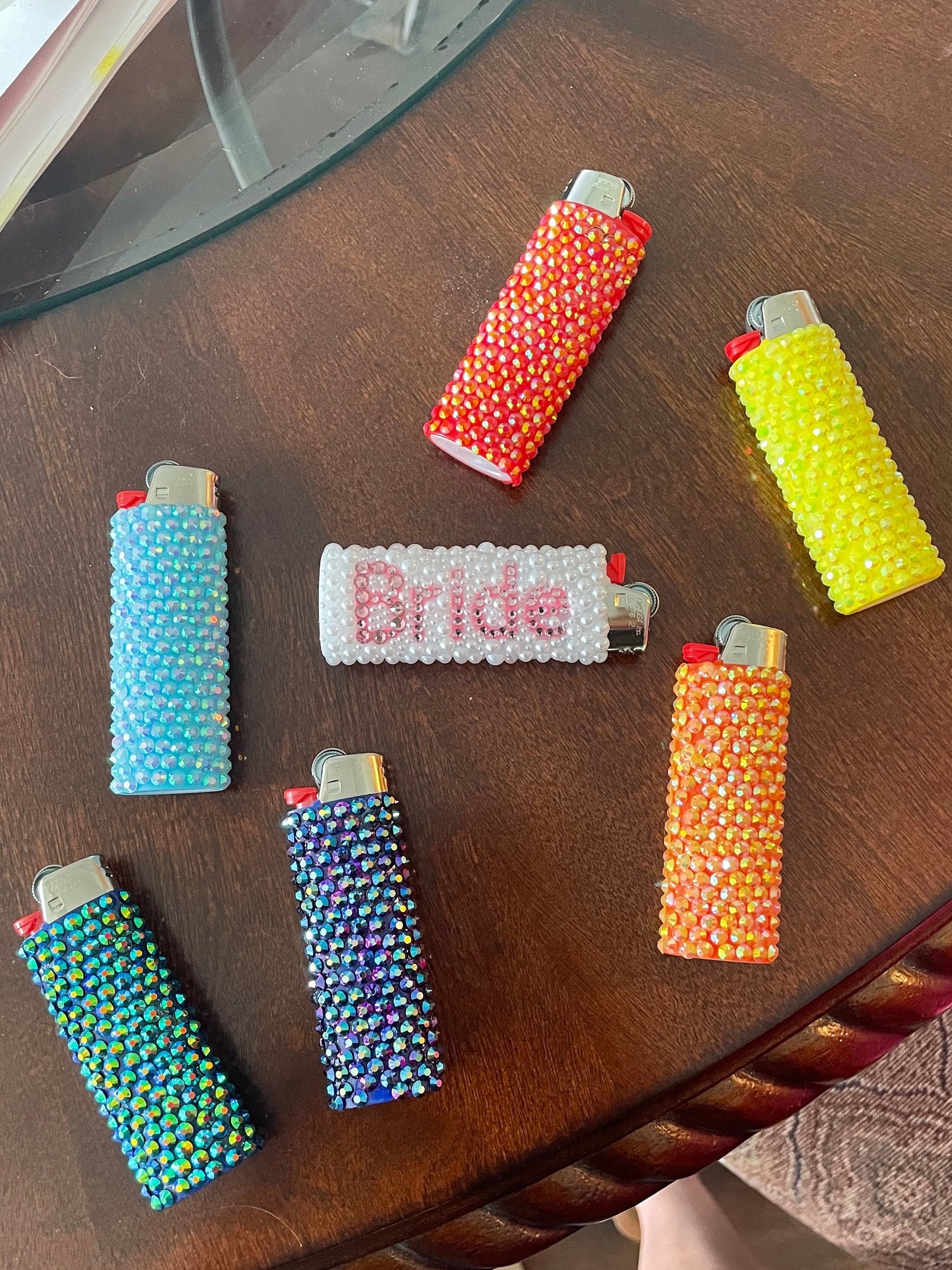 Rhinestone Lighters - Etsy