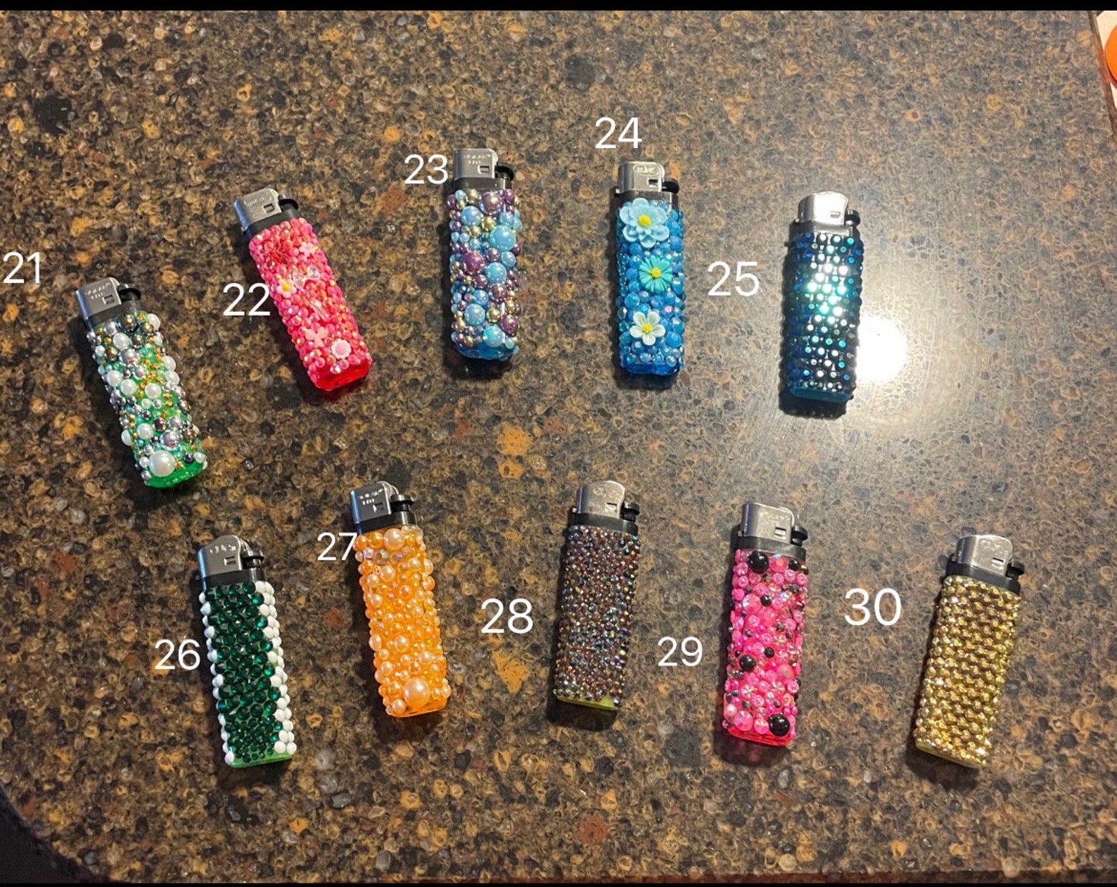 Rhinestone Lighters - Etsy