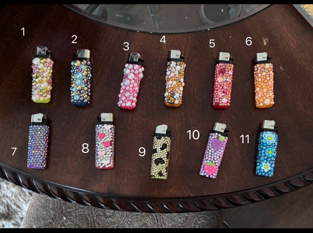 Rhinestone Lighters - Etsy