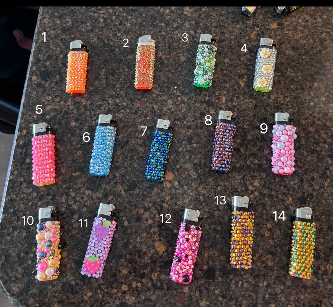 Rhinestone Lighters - Etsy