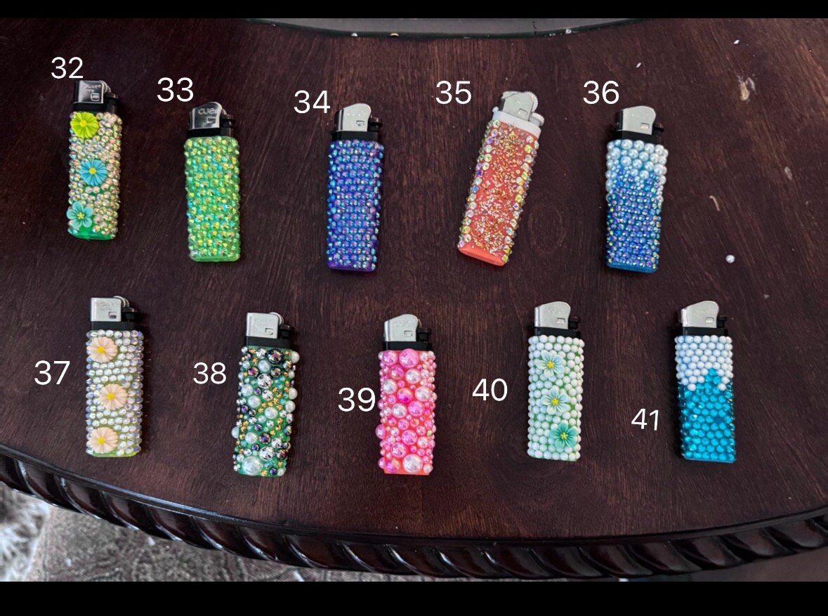 Rhinestone Lighters - Etsy
