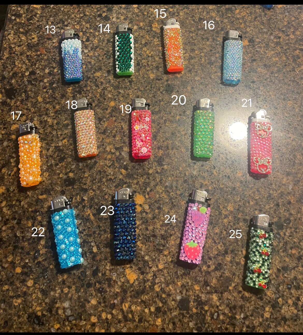 Rhinestone Lighters - Etsy