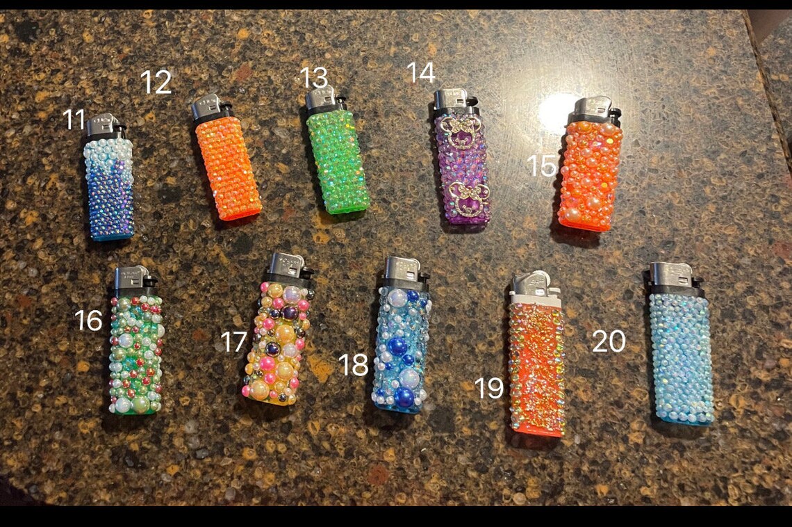 Rhinestone Lighters - Etsy