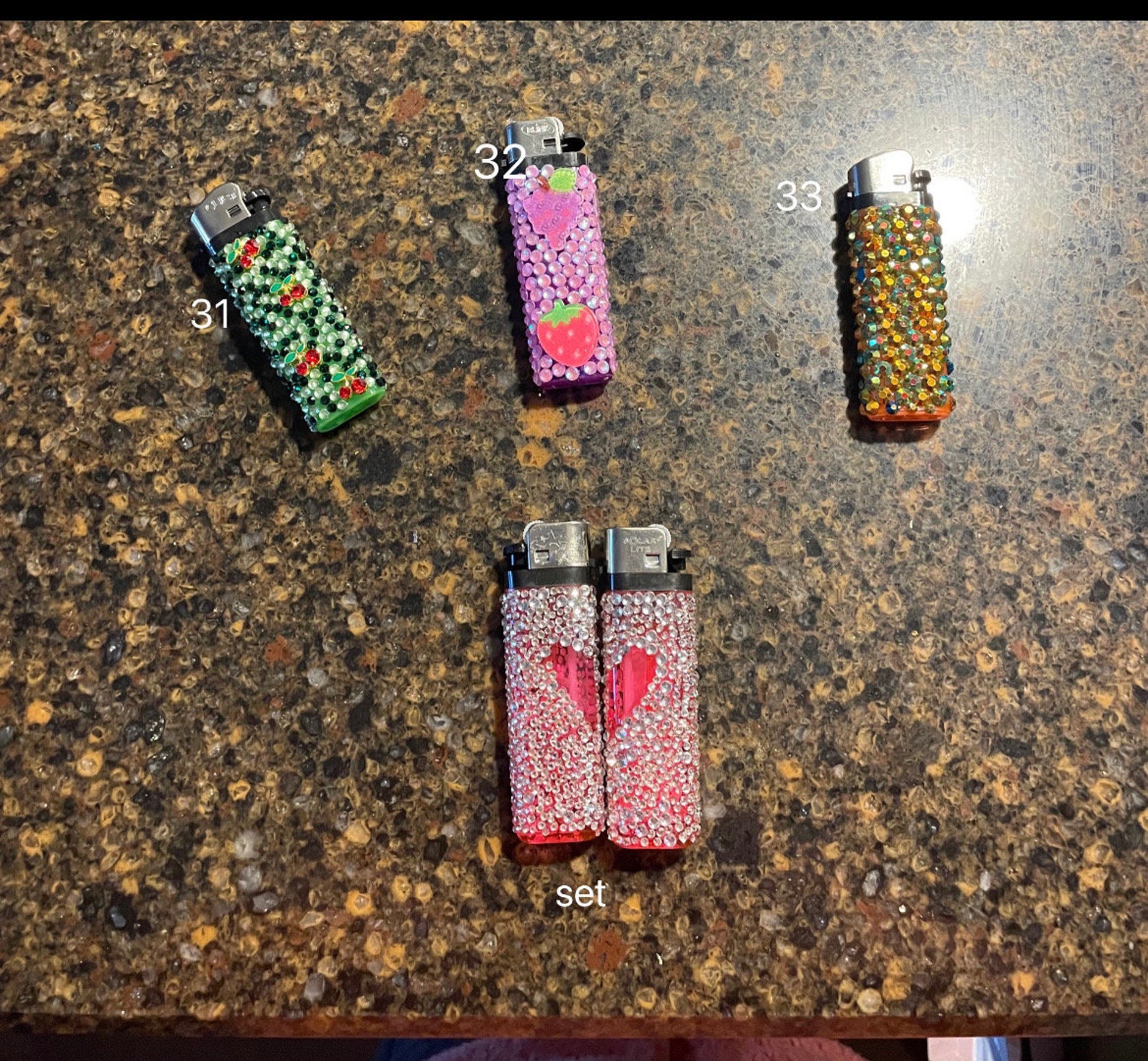 Rhinestone Lighters - Etsy