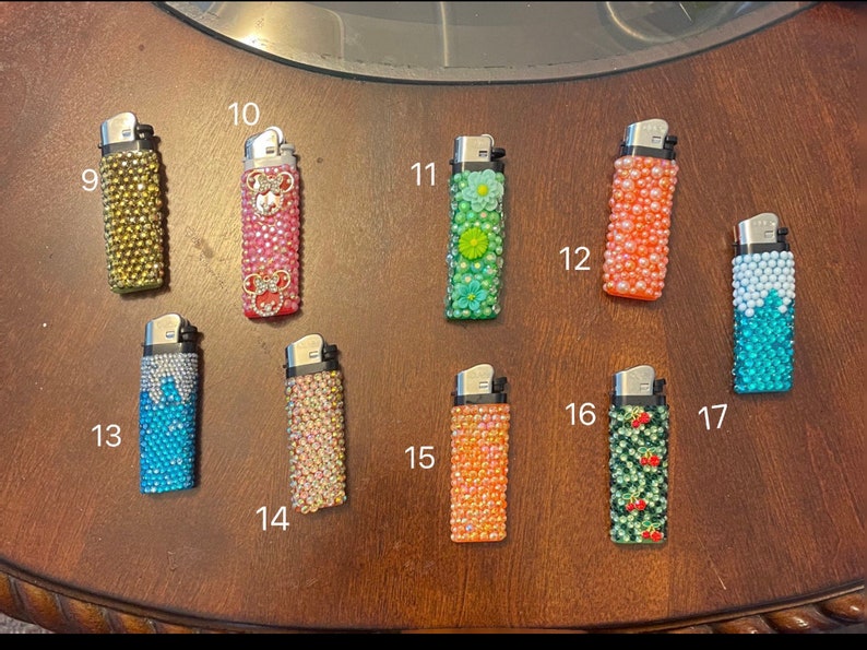 Rhinestone Lighters - Etsy