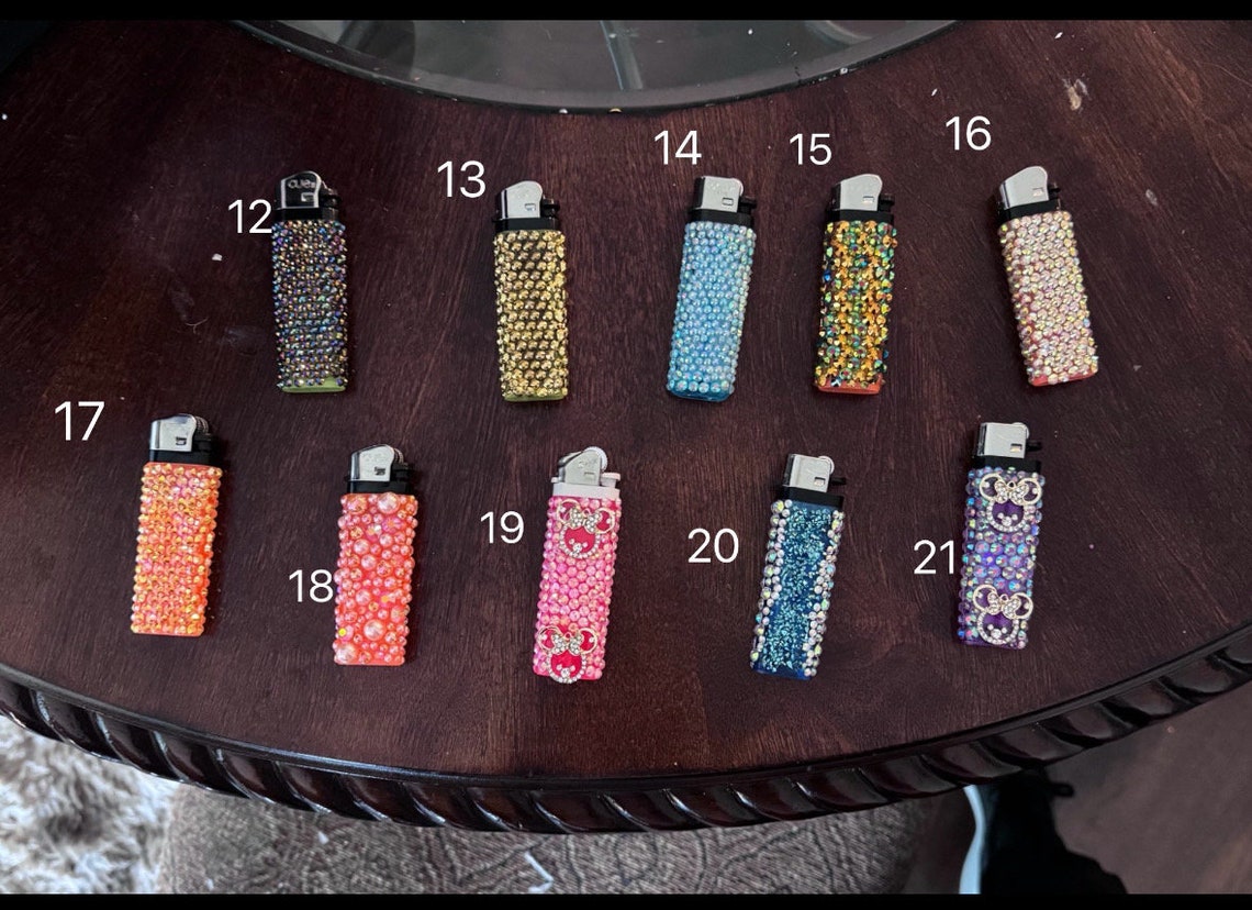 Rhinestone Lighters - Etsy