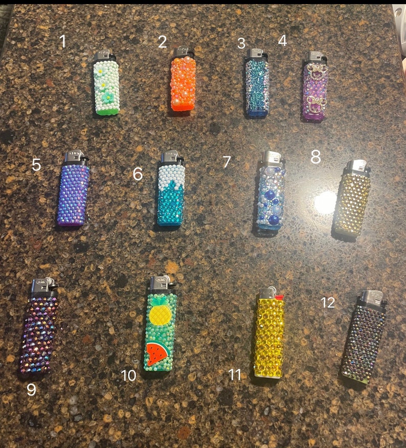Rhinestone Lighters - Etsy
