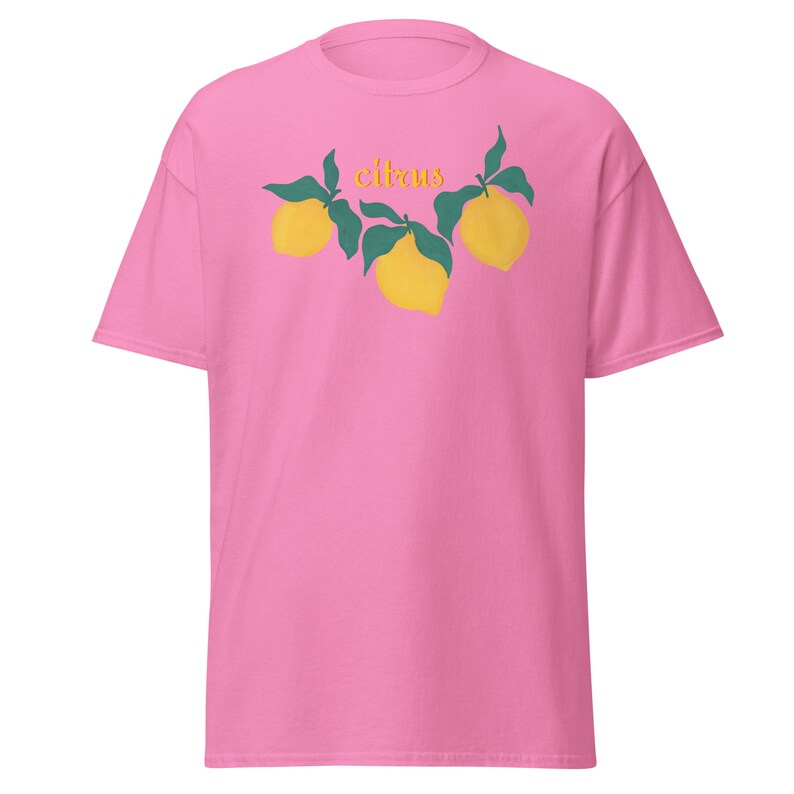 Citrus Lemon Tshirt Positano Limoncello Fruity Lemon Print Tee - Etsy