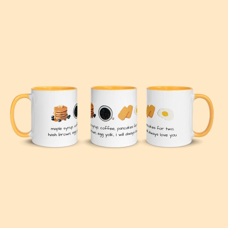 Maple Syrup, Coffee, Pancakes, Hash Brown, Egg Yolk, I Will Always Love ...