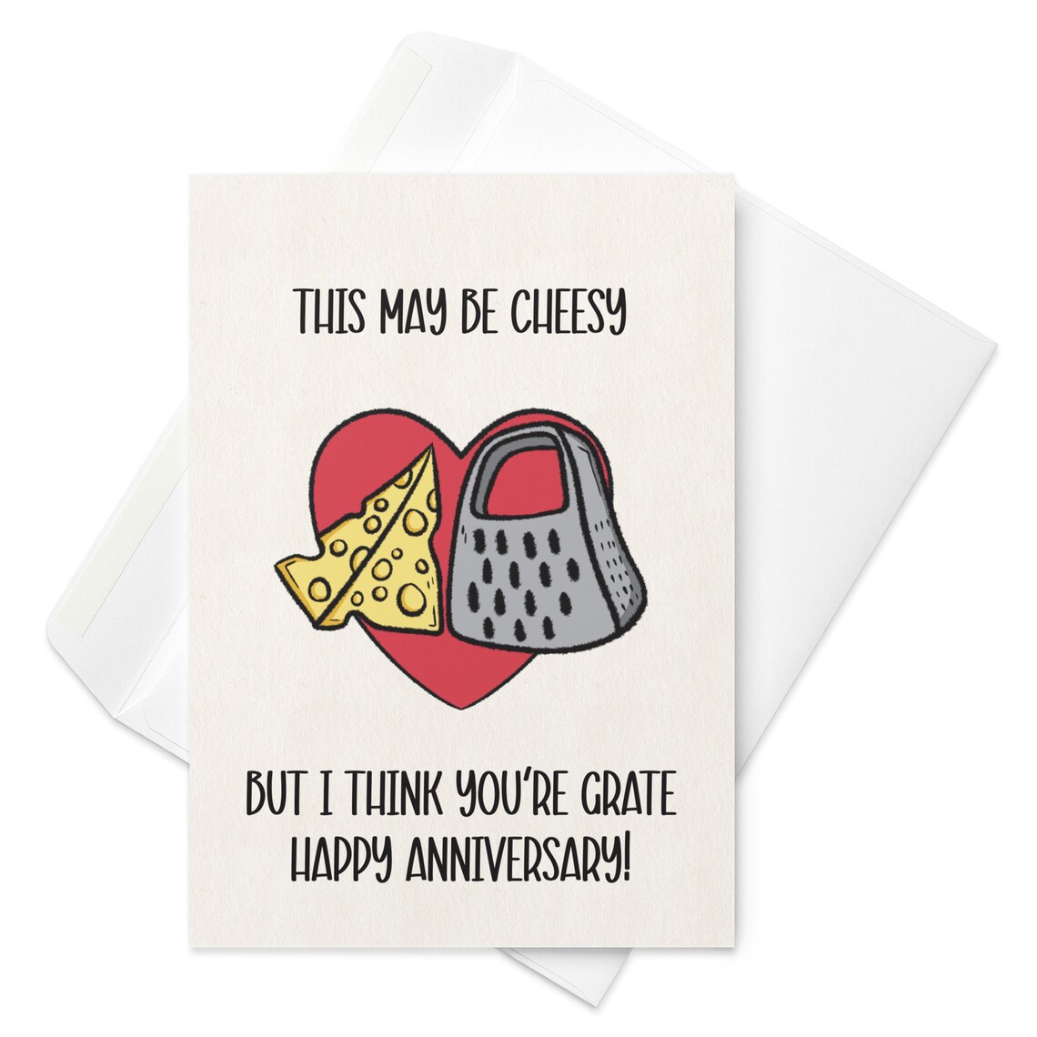 Cheesiest Grateful Happy Anniversary Card | Anniversary Cheese Card ...