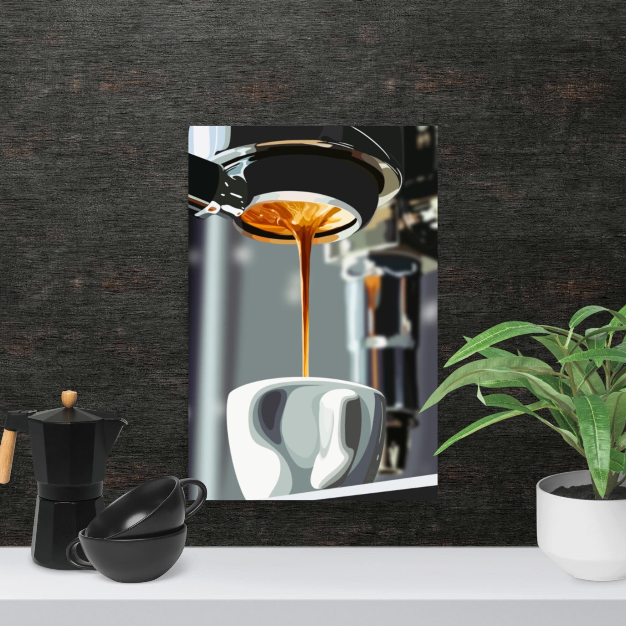 Coffeehouse Espresso Machine Poster Barista Gift Idea Coffee Corner ...