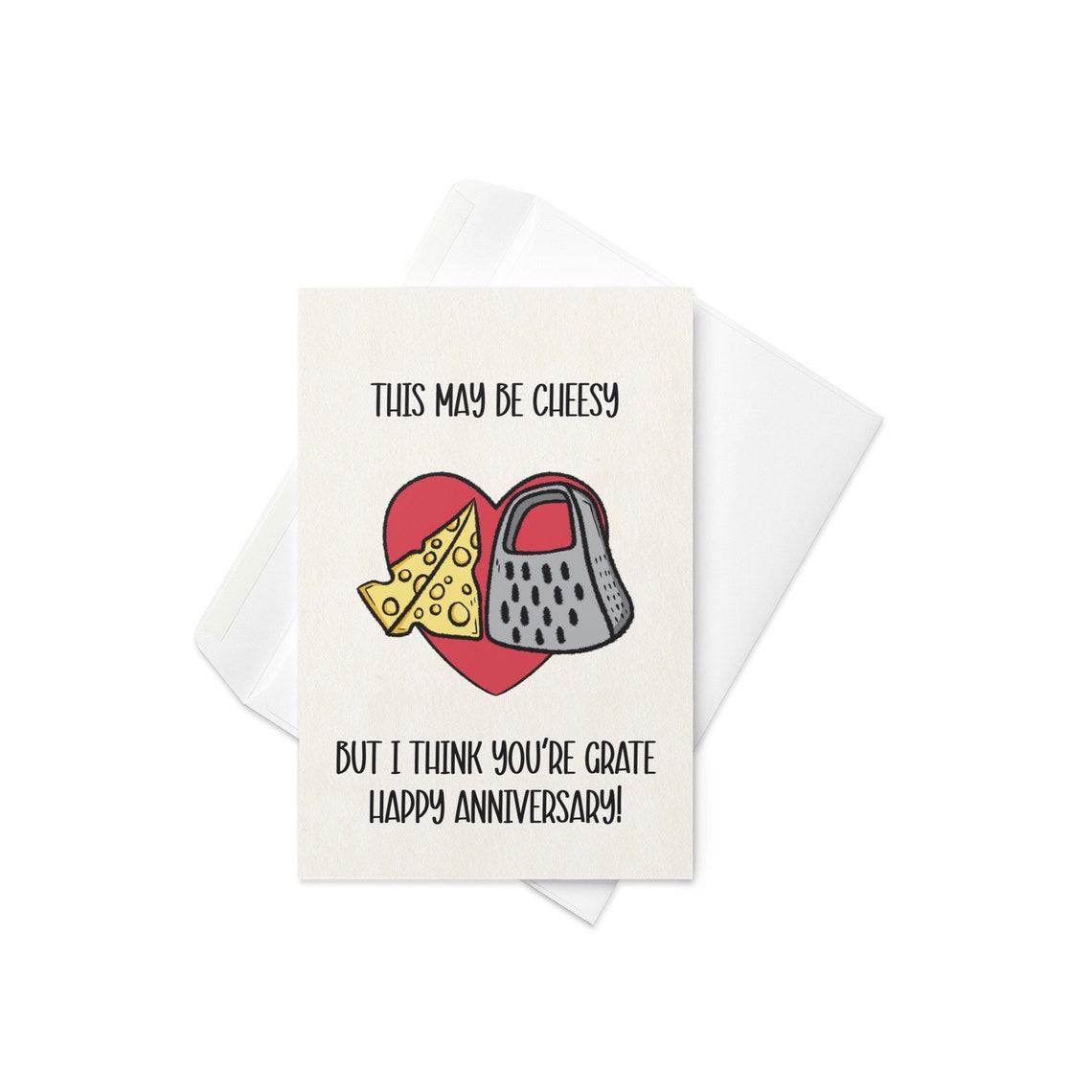 Cheesiest Grateful Happy Anniversary Card | Anniversary Cheese Card ...