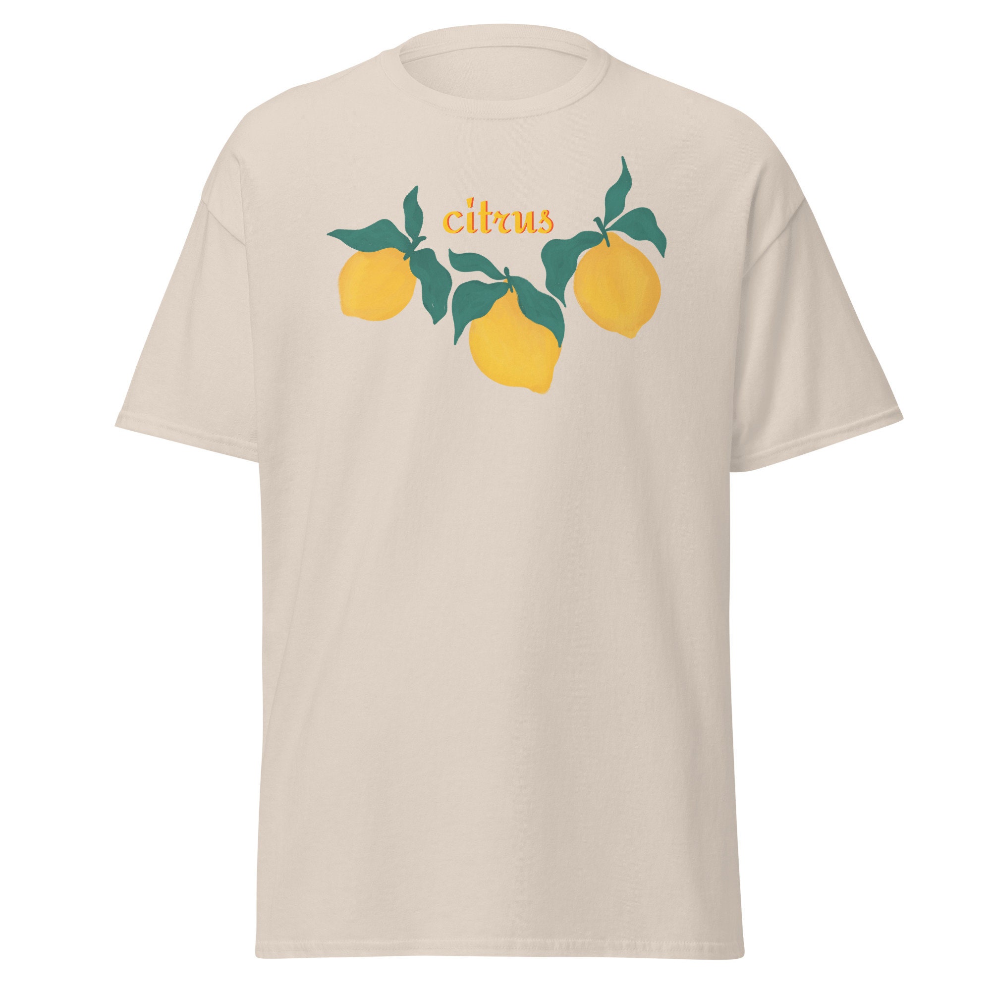 Citrus Lemon Tshirt Positano Limoncello Fruity Lemon Print Tee - Etsy