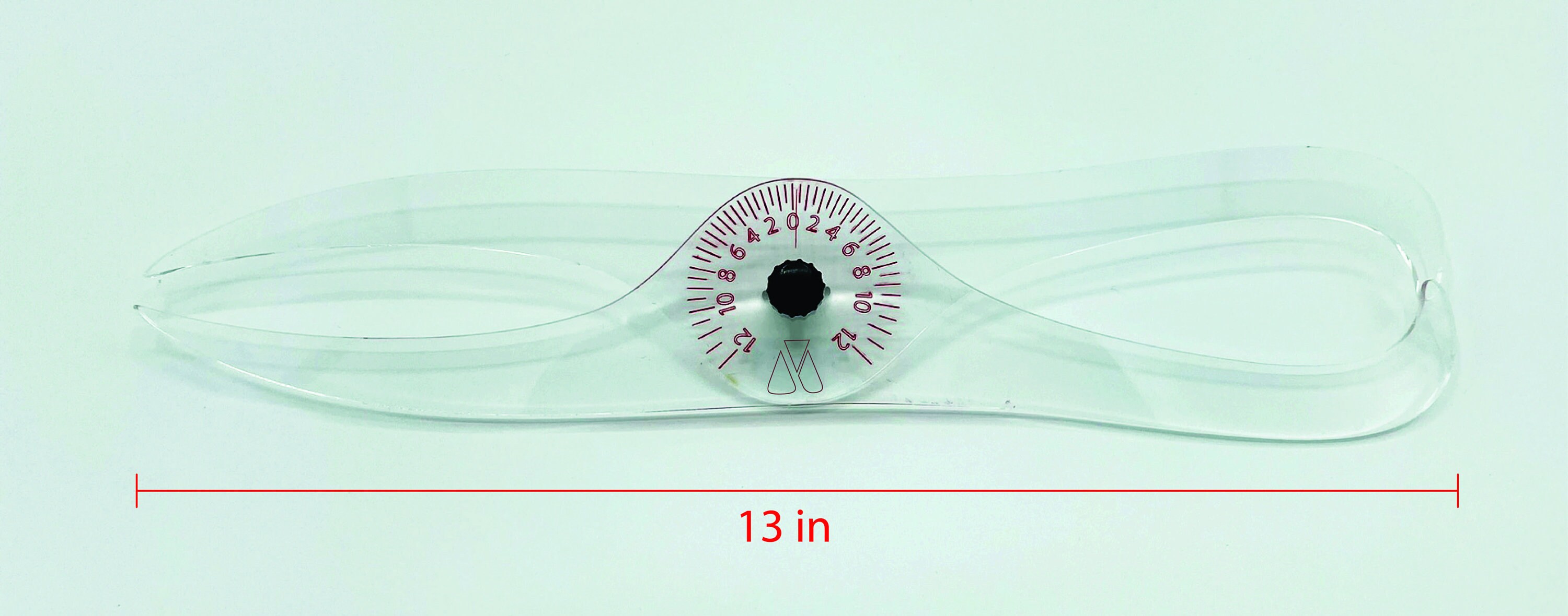 Clear Bent Leg Acrylic Plastic Caliper With Measurement Dial for Clay ...