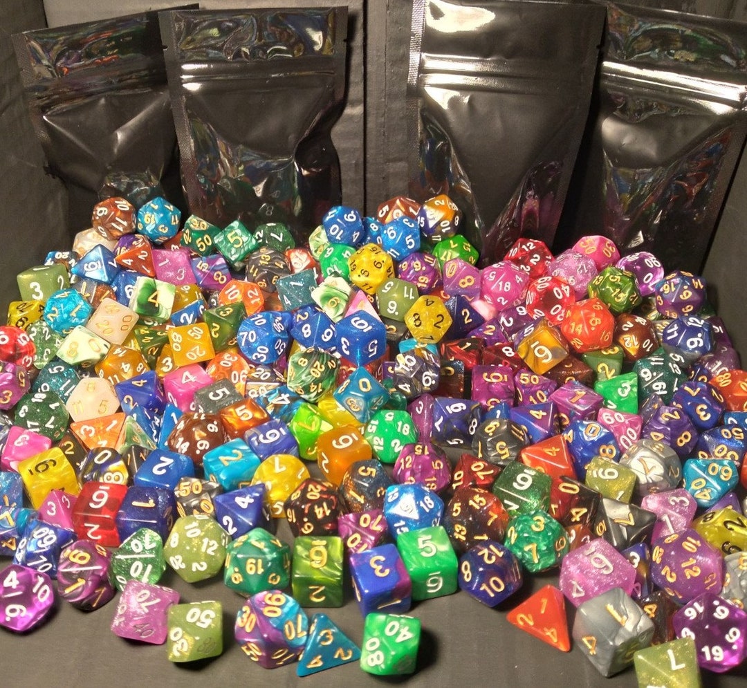 Matching Polyhedral Dice Surprise Bag D&D Dnd Dungeons and Dragons ...