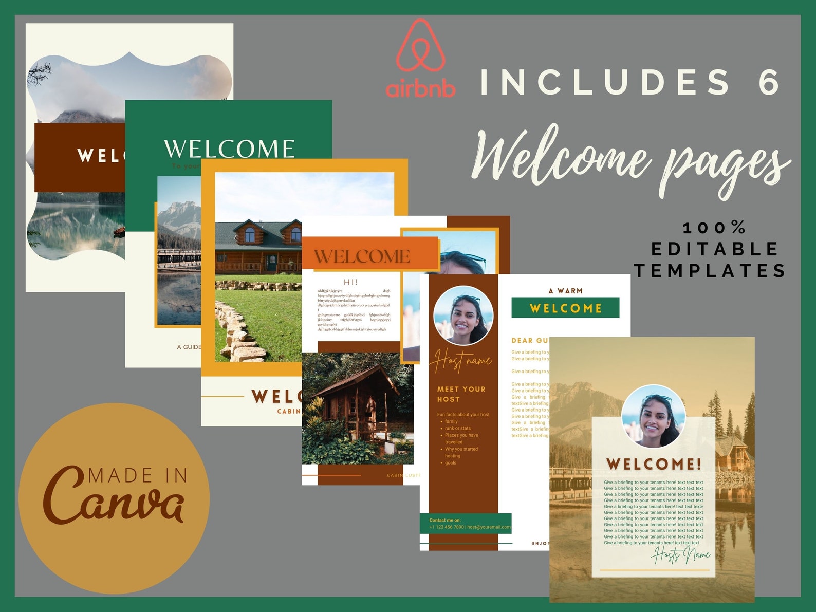 Airbnb Airbnb Guest Book Welcome Book Template Airbnb - Etsy