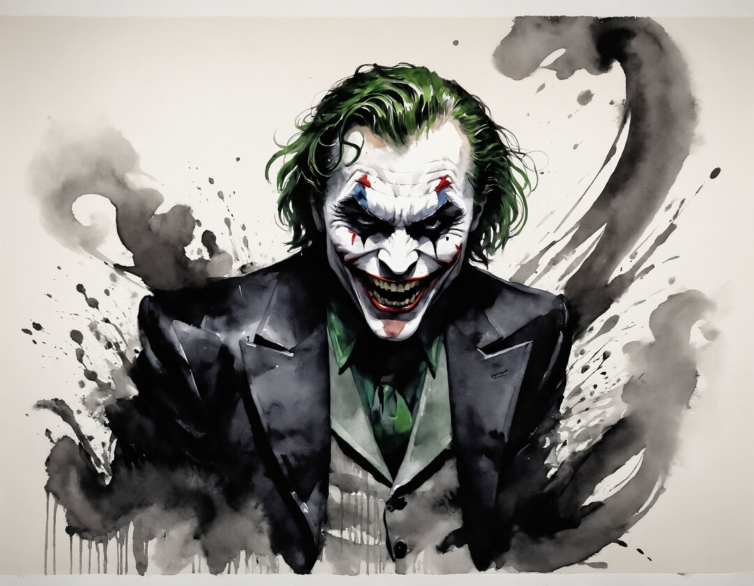 Joker Abstract Art Digital Poster - Etsy