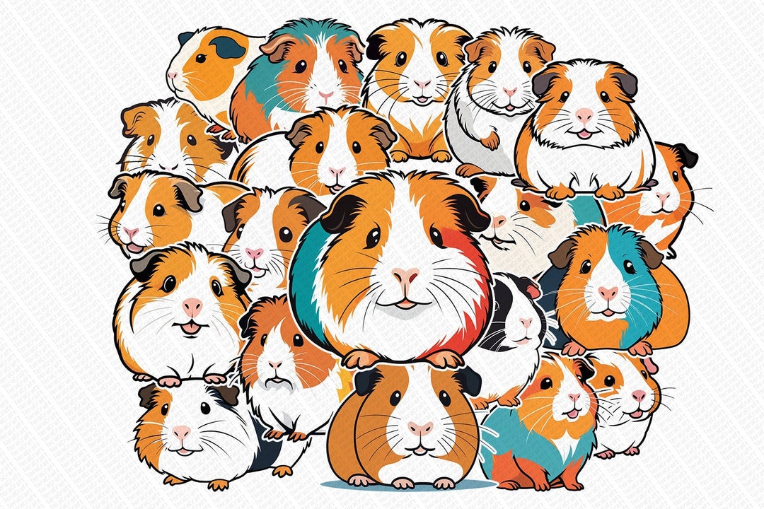 Guinea Pig Stickers V2 Digital Download - Etsy