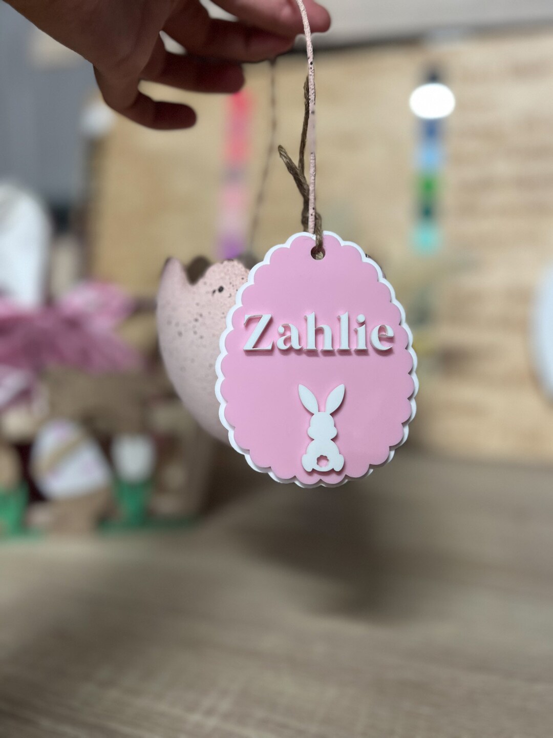 Easter Name Tag, Name Tag, Easter, Easter Egg Name Tag, Acrylic Easter ...